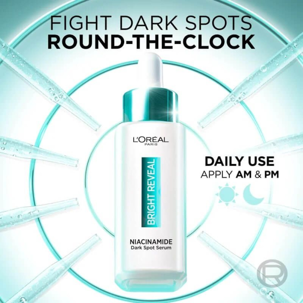 Loreal Bright Reveal Dark Spot Serum серум за лице с ниацинамид против